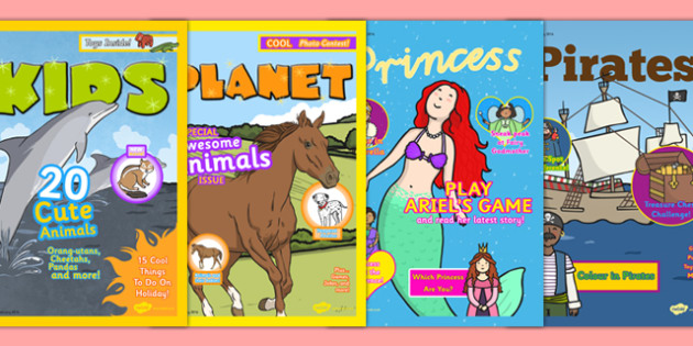 Newsagents Role Play Magazine Covers