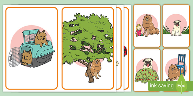 Where Is the Puppy? Positional Language Picture Cards