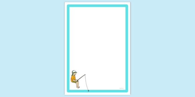 FREE! - Fishing Page Border | Page Borders | Twinkl