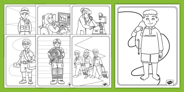 free job coloring pages