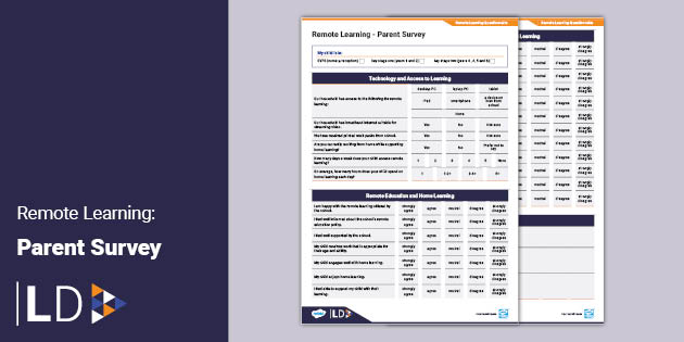 Remote Learning: Parent Survey (teacher made)
