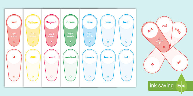 High Frequency Words Word Fans (teacher made)