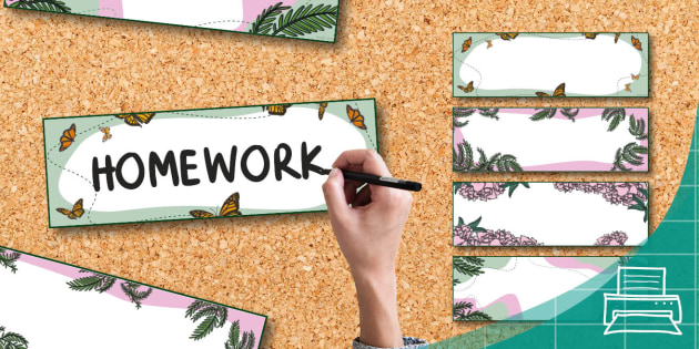 Blank Labels | Classroom Organisation | Nature