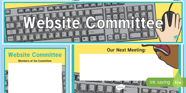 Website Committee Display Banner and Poster