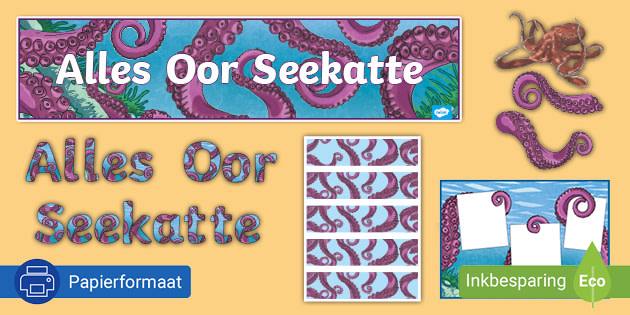 FREE! - Alles Oor Seekatte Vertoonpak (teacher made)