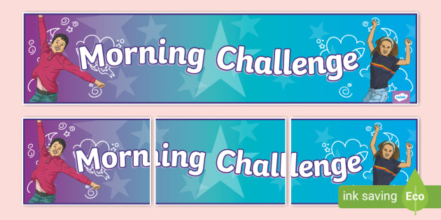 * NEW * Morning Challenge Display Banner (teacher made)
