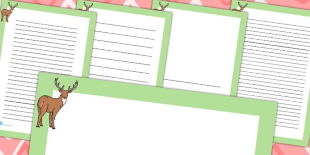 FREE! - Deer Page Borders (teacher made)