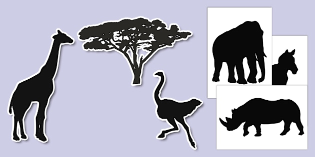 African Animal Silhouette Clip Art 12 Best Africa Silhouette Ideas