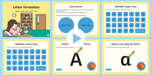 Upper and Lowercase Letter Formation PowerPoint