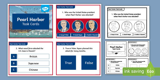 Pearl Harbor Task Cards