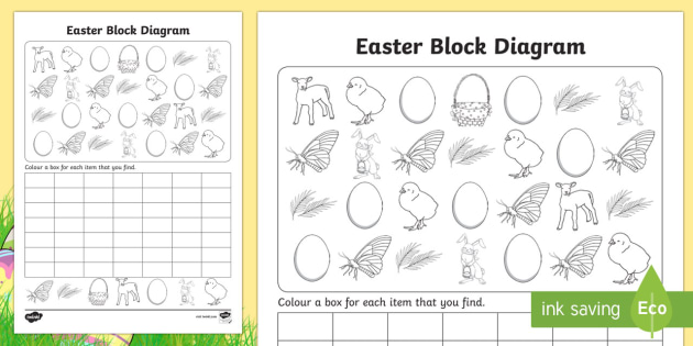 Easter Block Diagram Worksheet / Worksheet