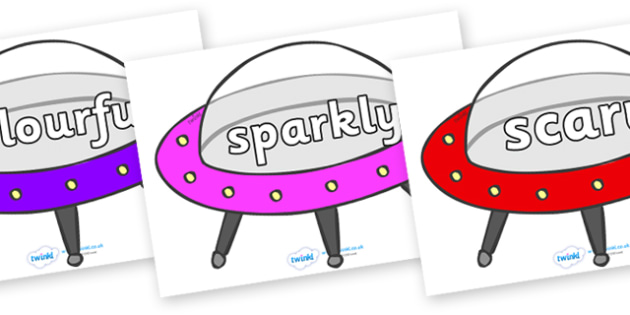 Wow Words on Spaceships (teacher made)