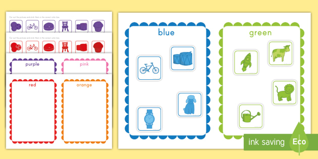 FREE Color Sorting Activity (teacher made)