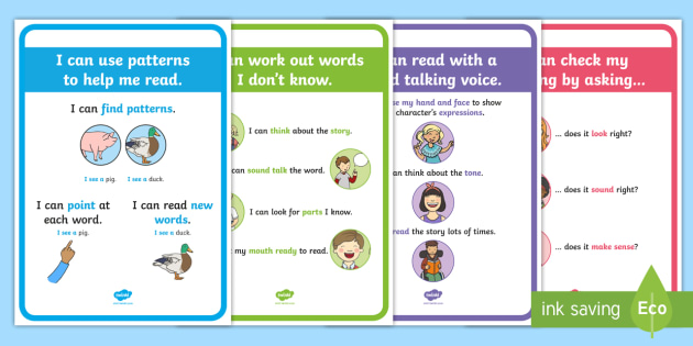 Guided Reading A4 Posters (teacher made)
