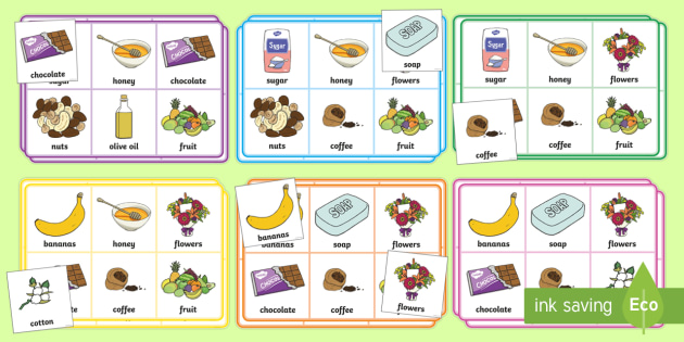 Fair Trade Bingo (teacher made)