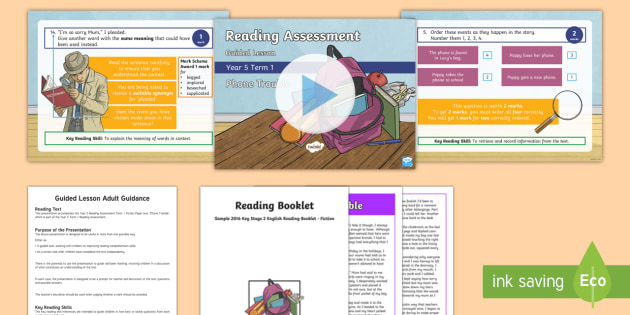 Year 5 Term 1 Fiction Reading Assessment Guided Lesson Teaching Pack