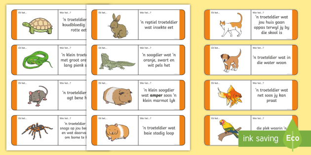 Suid-Afrikaanse Troeteldier Deurlopende Vraag Kaartjies