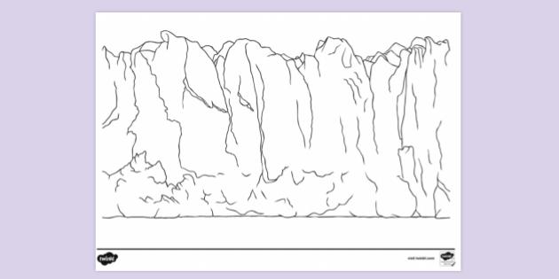 FREE! - Ice Glacier Colouring | Colouring Sheets