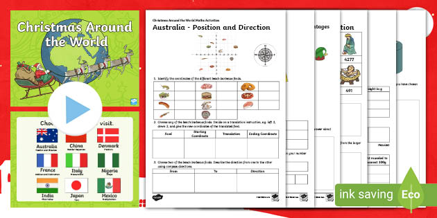 UKS2 Maths Christmas around the World PowerPoint Pack