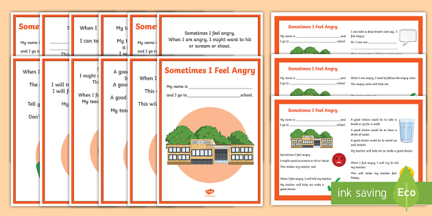 Sometimes I Feel Angry Social Situation