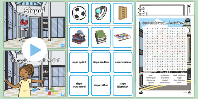 Gaeilge First/Second Class Siopadóireacht Pack