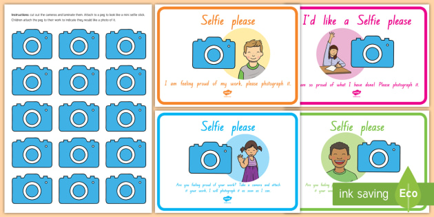 Request a Selfie Cut-Outs (creat de profesori)