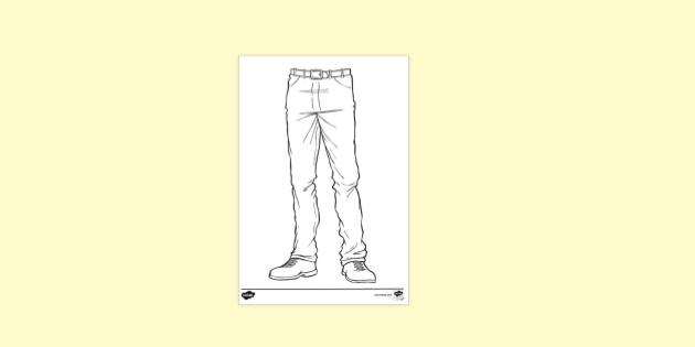 FREE! - Legs Colouring Sheet | Colouring Sheets | Twinkl