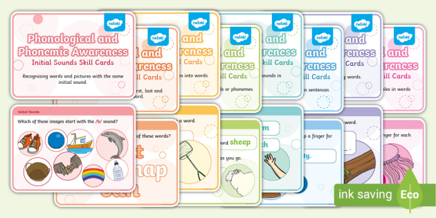 Phonological Awareness Skills Practice Cards (Teacher-Made)