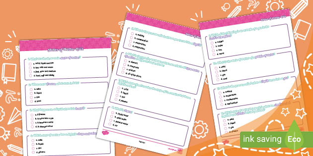 Science States Of Matter Quiz • Twinkl.com.au