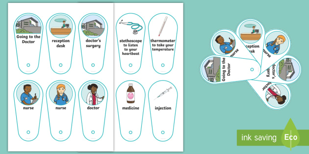 Going to the Doctor Communication Fan (teacher made)