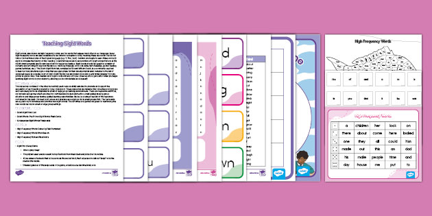 Primary Sight Words Activity Pack (teacher made)