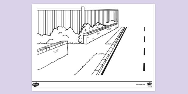 FREE! - Hidden Driveway Colouring Sheet (teacher made)