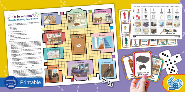 French KS2 Board Game: House and Home (teacher made)