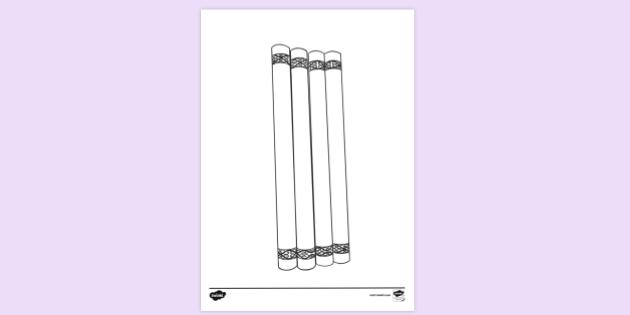 FREE! - Rakau Sticks Colouring | Colouring Sheets