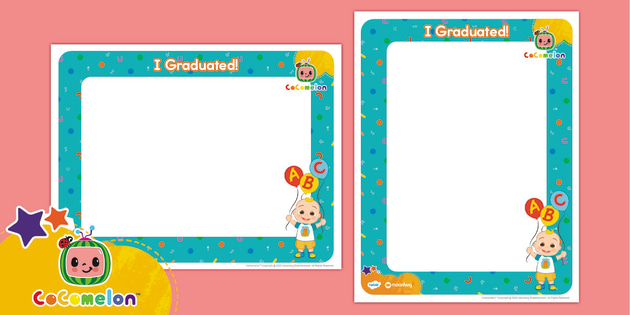 Cocomelon Graduation Photo Frame | Twinkl Resources USA