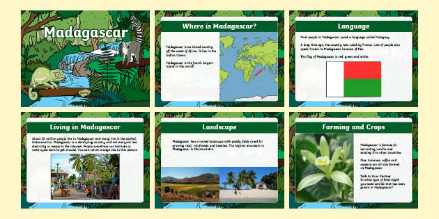 Madagascar - Information PowerPoint (teacher made)