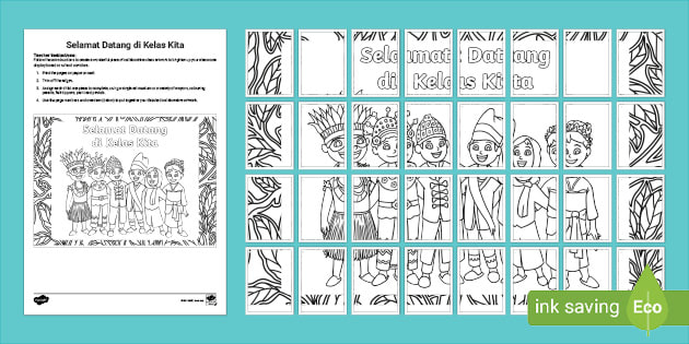 Collaborative Colouring Indonesian (teacher made)