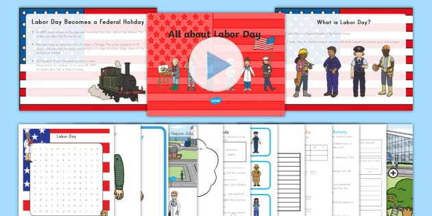 Labor Day K-2 Activity Pack - Labor Day, Community, community