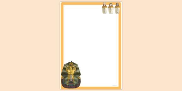 FREE! - Ancient Egypt Page Border (teacher made)