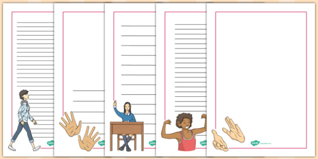 French Actions Page Borders