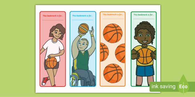 FREE! - Basketball Bookmarks (teacher made)