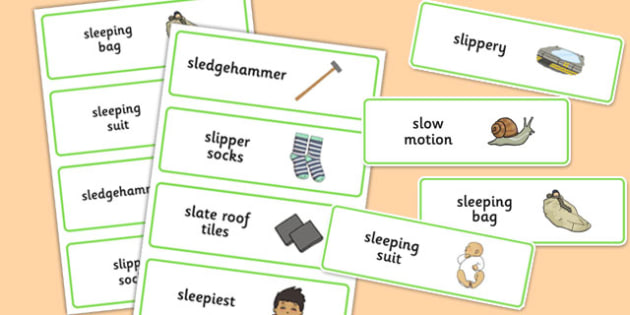 3 Syllable SL Word Cards (teacher made)