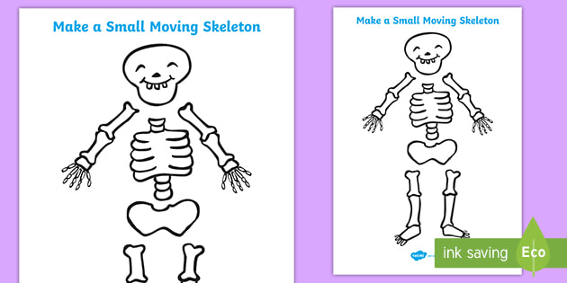 FREE! - Make a Small Moving Skeleton Cutting Activity to Support ...