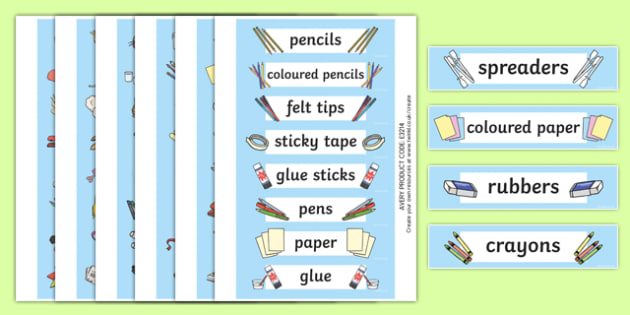 👉 Editable Creative Area Resource Labels (Blue)