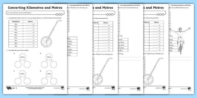 👉 Converting Kilometres and Metres Maths Activity