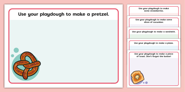 Food Playdough Mats (teacher made)