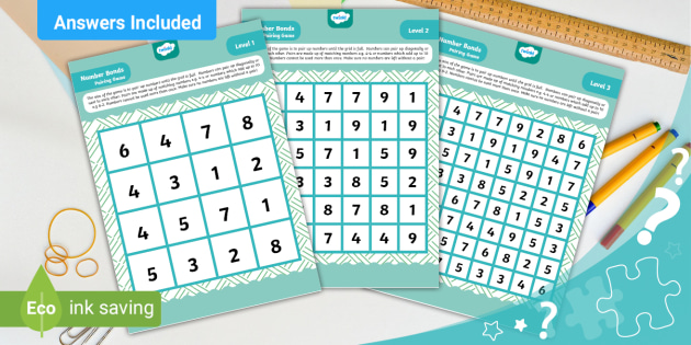 Number Bonds Pairing Game - Twinkl Puzzled - Twinkl
