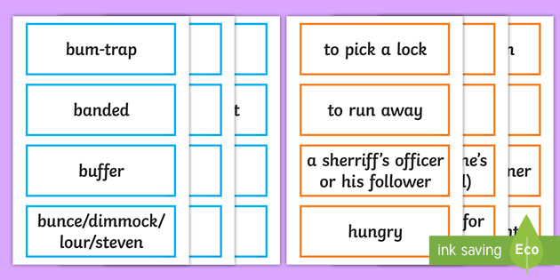 Convict Word Cards (teacher made)