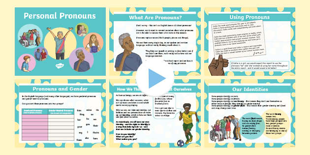 Personal Pronouns PowerPoint | Pride | LGBTQ+ | Events