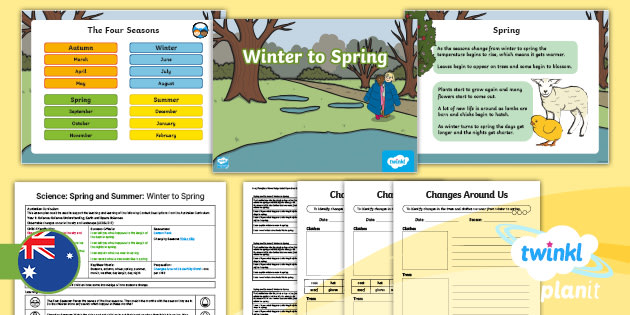 Year 1 Science Spring and Summer Lesson 1 Winter to Spring